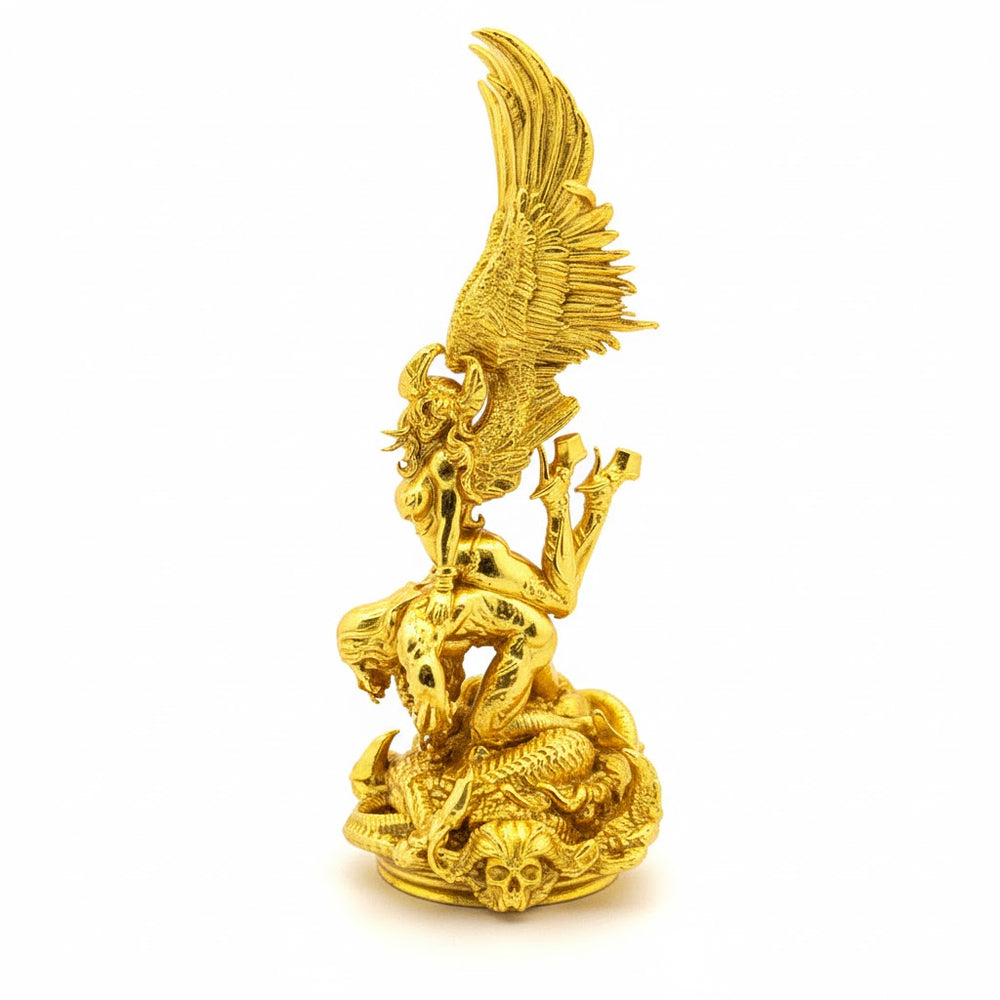 Angel & Demon hand-poured 999+ silver statue by Gold Spartan
