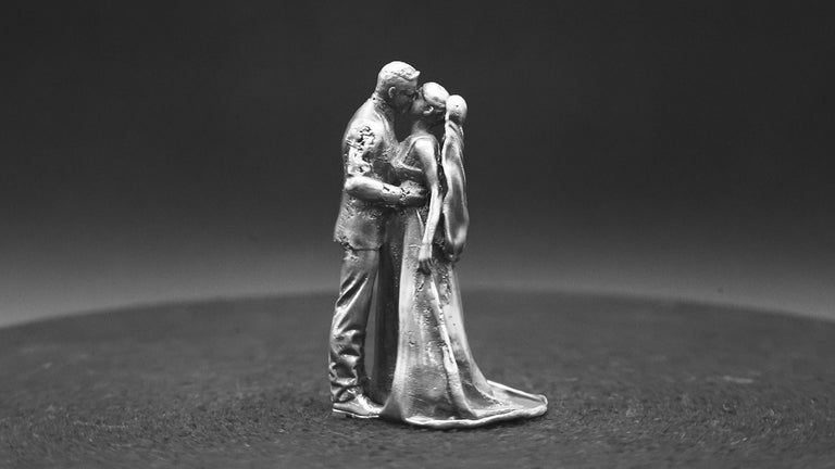 Gold Spartan Hand Poured Silver and Gold Statues